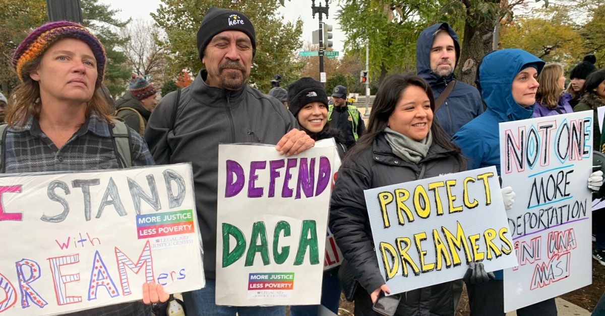 Supreme Court takes up DACA; Dreamers, interfaith allies rally outside ...
