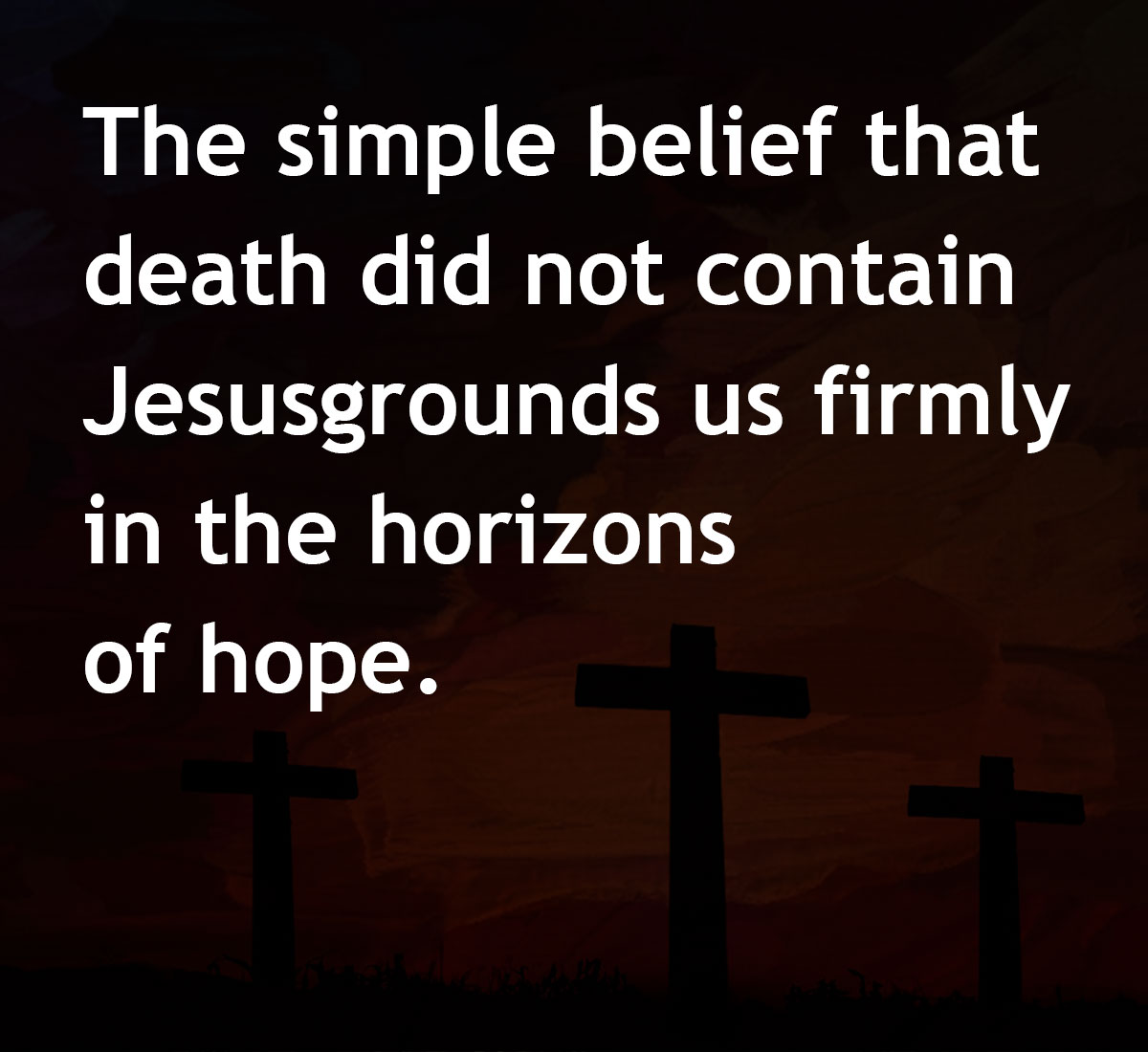 Resurrecting Hope: An Easter Message - United Church of Christ