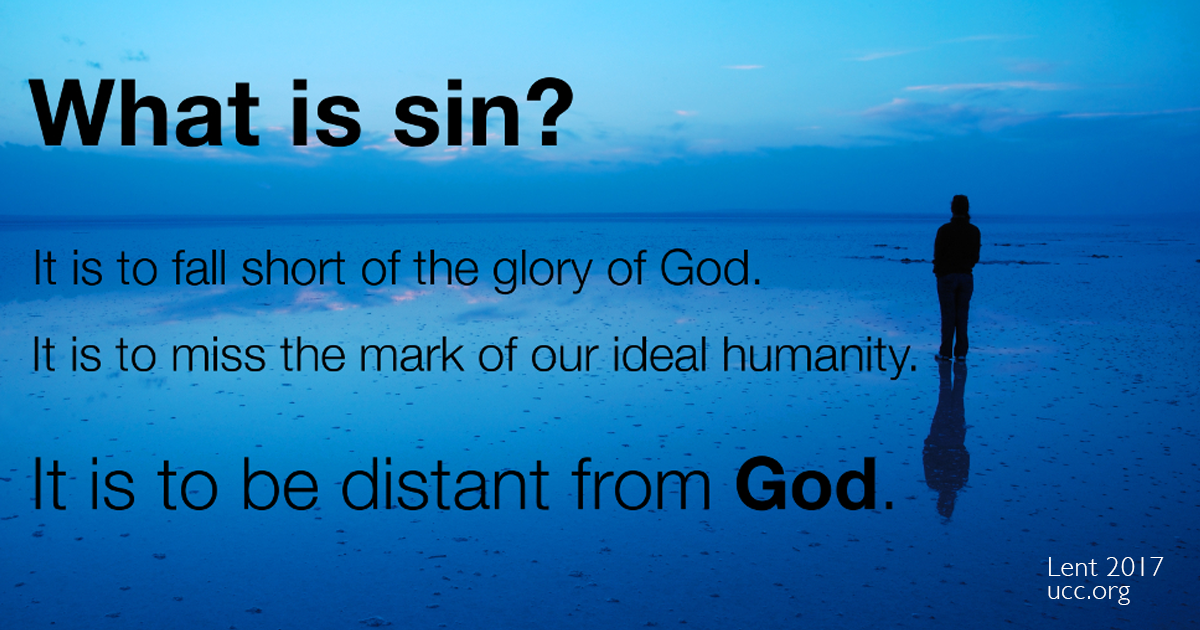 Don't Mistake Sin - United Church of Christ