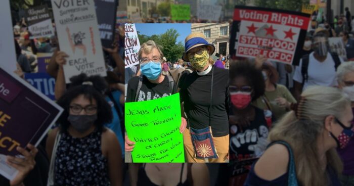 UCC leader marches on to protect voting rights - United Church of Christ