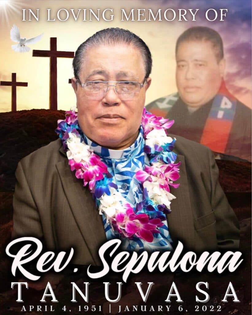 The Rev. Sepulona Tanuvasa, 70 - United Church of Christ