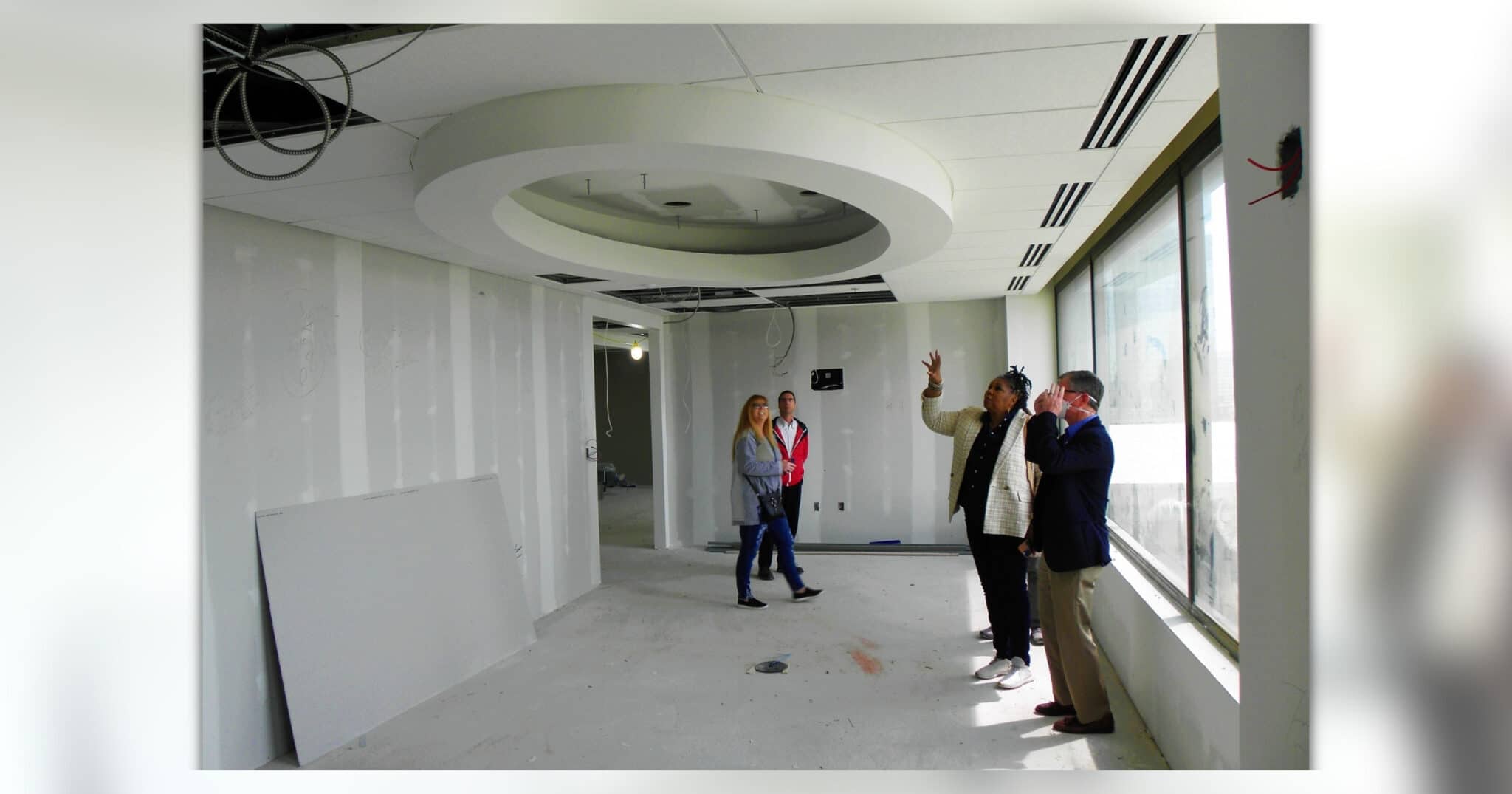 Rooms are named as work continues on UCC's new Cleveland offices ...