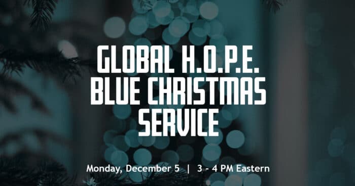 Global H.O.P.E. Blue Christmas Service - United Church of Christ