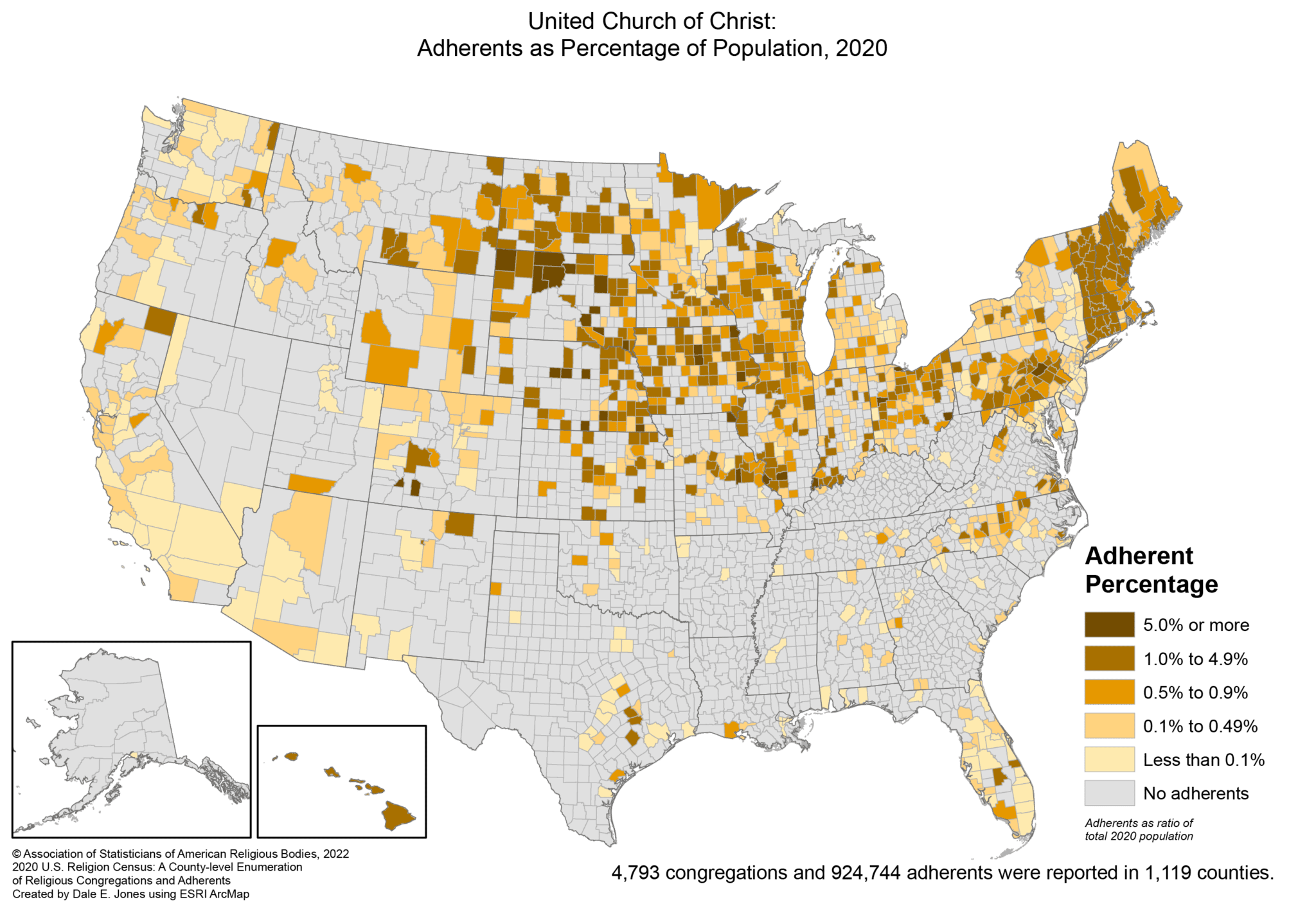 Researchers release religious study of every U.S. county, and elect a ...