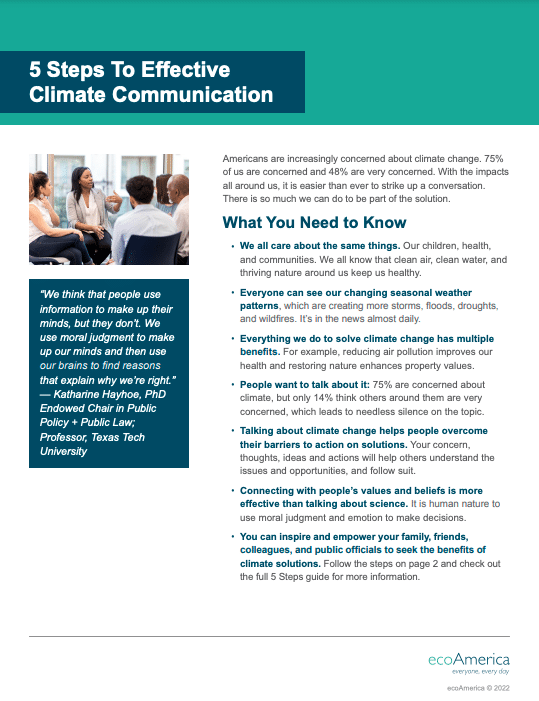 Putting Faith into Action on Climate - United Church of Christ