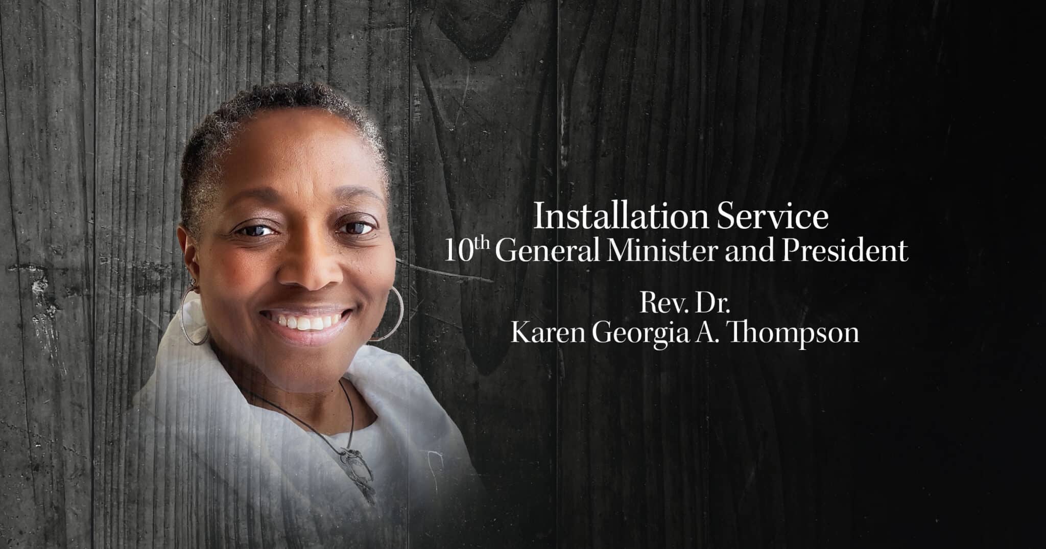 Register now for the historic installation of Karen Georgia Thompson as ...
