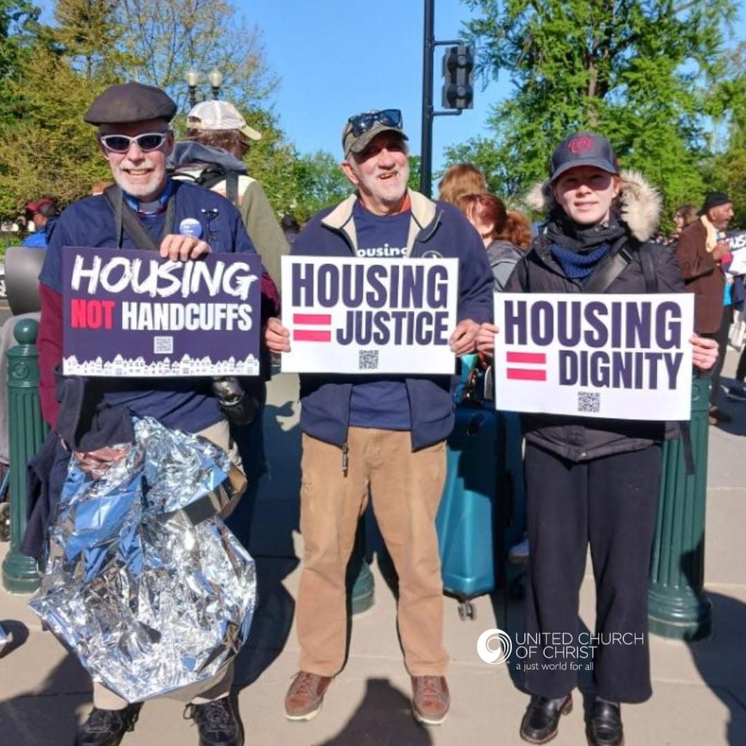 UCC takes part in stand out for affordable housing - United Church of ...