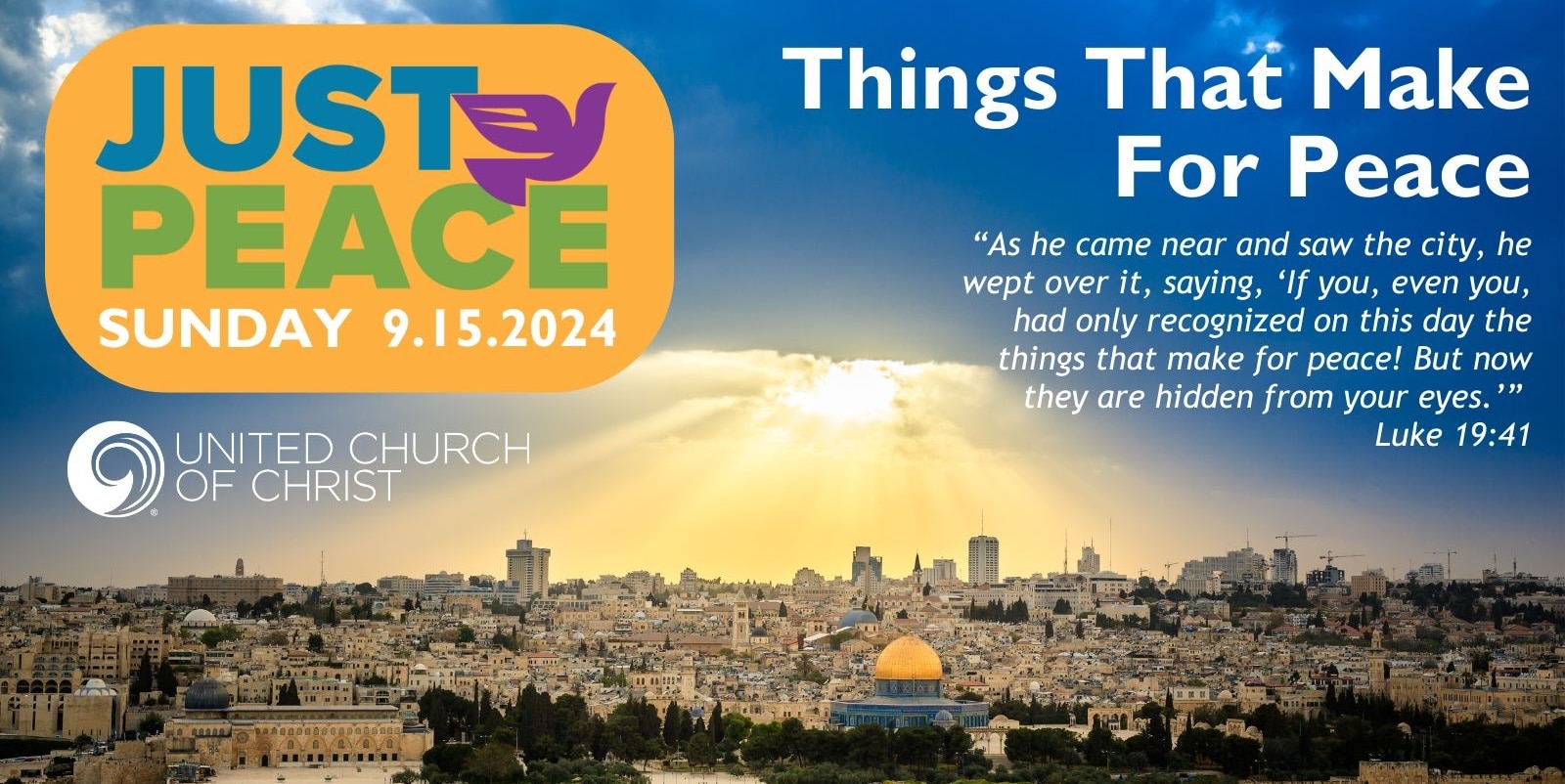 Just Peace Sunday 2024 - United Church of Christ