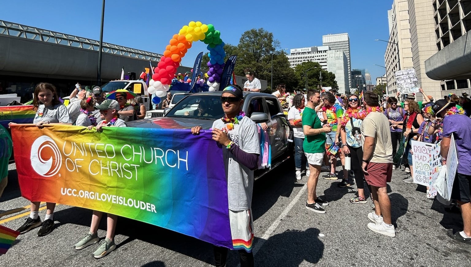 Three UCC churches joined to declare Love is Louder at Atlanta Pride ...