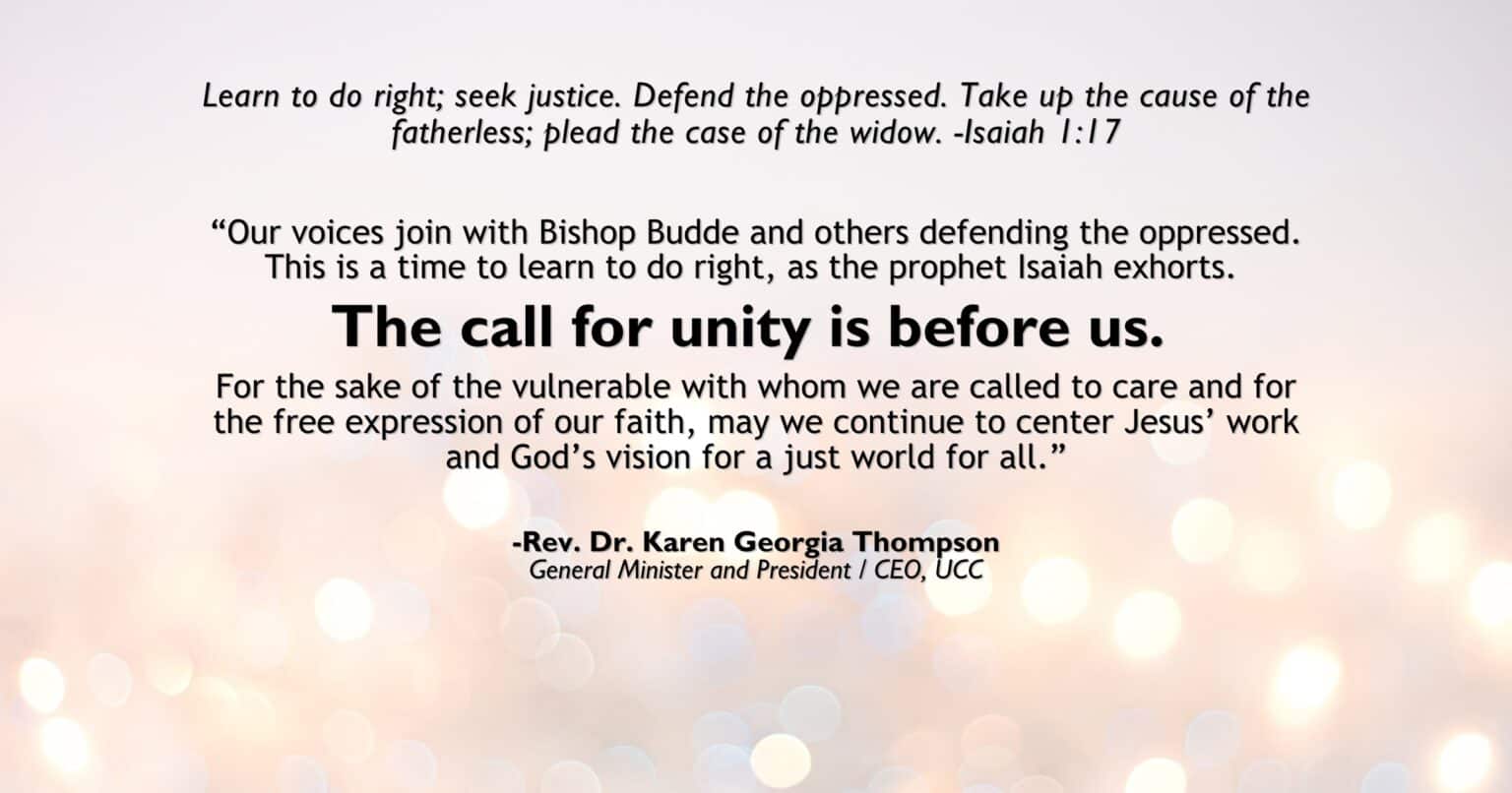 Faith expressed freely: Statement on congressional response to Bishop ...