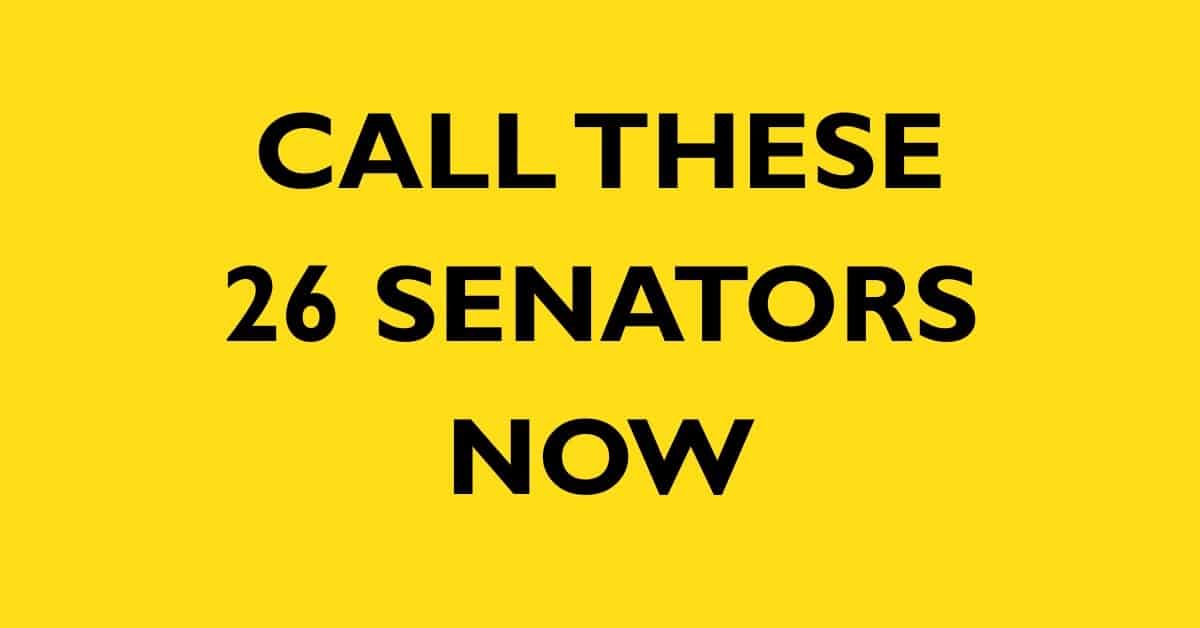 Call These Senators Now - United Church of Christ
